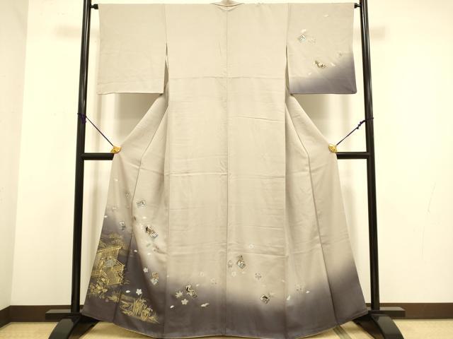 ■■■　サイズ　■■■ 身丈 162cm（肩から） 裄丈 65cm 袖丈 47cm　縫込み 8cm 袖幅 33cm 前幅 24.5cm 後幅 28.5cm 着物縫いこみ 内揚げ 8.5cm 裄 お袖側 約1cm　身頃側 約2.5cm ■■■...