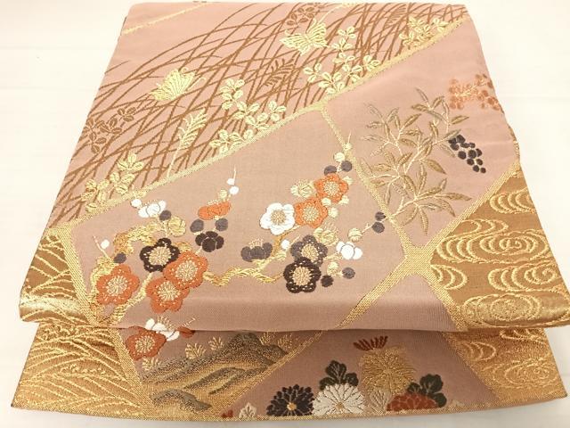 ■■■　サイズ　■■■ 長さ 452cm 幅 30.5cm程 ■■■　商品詳細　■■■ 【正絹・芯なし】 詳細に関しましては、画像をご確認ください。 大変上質な逸品になります。 お安く出品致しますので、是非この機会にいかがでしょうか？ ■■...