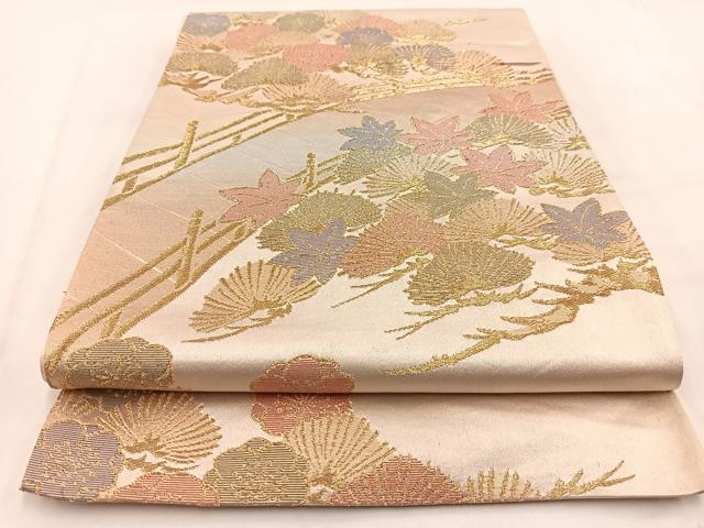 ■■■　サイズ　■■■ 長さ 408cm 幅 30cm程 ■■■　商品詳細　■■■ 【正絹・芯なし】 詳細に関しましては、画像をご確認ください。 大変上質な逸品になります。 お安く出品致しますので、是非この機会にいかがでしょうか？ ■■■　...