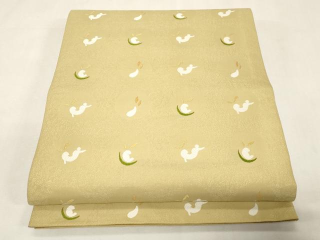 ■■■　サイズ　■■■ 長さ 442cm 幅 30.5cm程 ■■■　商品詳細　■■■ 【正絹】 状態は締めてはおりますが 特に目立ったシミ汚れなどもなく大変良い状態です。 大変上質な逸品になります。 お安く出品致しますので、是非この機会に...
