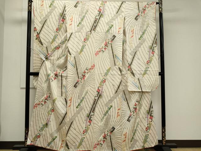 ■■■　サイズ　■■■ 身丈 157cm（肩から） 裄丈 67cm 袖丈 96cm　縫込み 11cm 袖幅 33cm 前幅 24cm 後幅 29.5cm 着物縫いこみ 内揚げ 6cm 裄 お袖側 約3cm　身頃側 約3.5cm ■■■　商品...