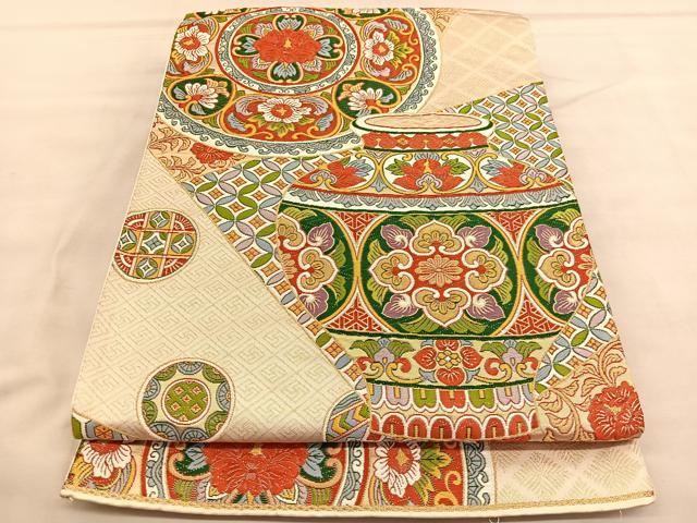 ■■■　サイズ　■■■ 長さ 430cm 幅 30cm程 ■■■　商品詳細　■■■ 【正絹・芯なし・関西仕立て】 詳細に関しましては、画像をご確認ください。 大変上質な逸品になります。 お安く出品致しますので、是非この機会にいかがでしょうか...