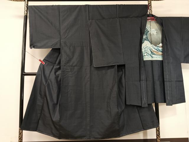■■■　サイズ　■■■ 【着物】 身丈 146cm（肩から） 裄丈 67cm 袖丈 52.5cm　縫込み 5cm 袖幅 34cm 前幅 27cm 後幅 30cm 着物縫いこみ 内揚げ 5.5cm 裄 お袖側 約2cm　身頃側 約1cm 【羽...