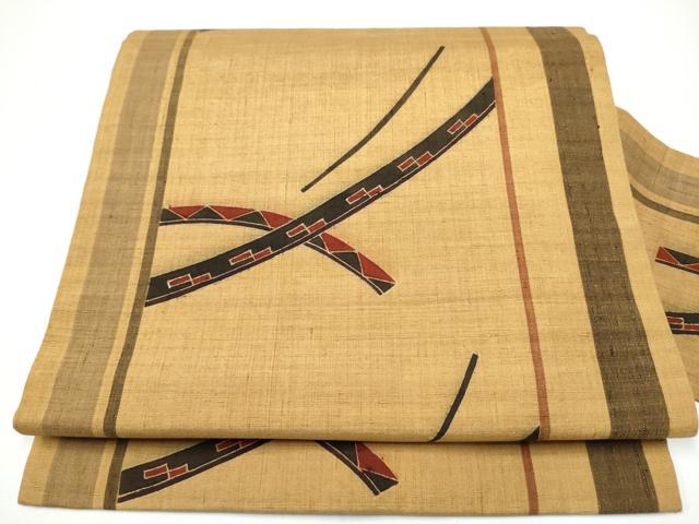 ■■■　サイズ　■■■ 長さ 350.5cm 幅 30.5cm程 ■■■　商品詳細　■■■ 【正絹】 状態は締めてはおりますが 特に目立ったシミ汚れなどもなく大変良い状態です。 大変上質な逸品になります。 お安く出品致しますので、是非この機...