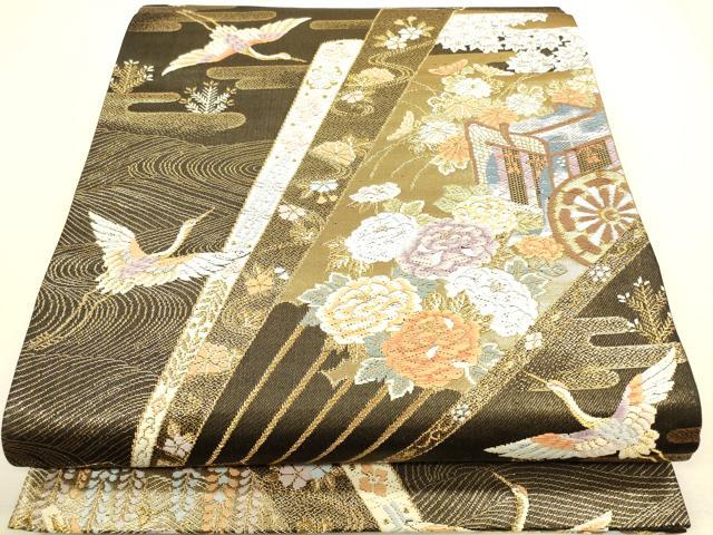 ■■■　サイズ　■■■ 長さ　430cm 幅 31cm程 ■■■　商品詳細　■■■ 【正絹】 詳細に関しましては、画像をご確認ください。 大変上質な逸品になります。 お安く出品致しますので、是非この機会にいかがでしょうか？ ※汚れ等に関しま...