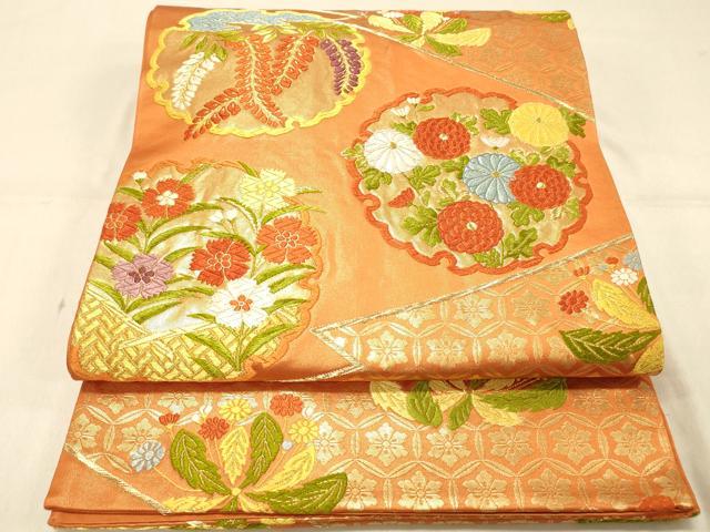 ■■■　サイズ　■■■ 長さ 414cm 幅 30.5cm程 ■■■　商品詳細　■■■ 【正絹】 詳細に関しましては、画像をご確認ください。 大変上質な逸品になります。 お安く出品致しますので、是非この機会にいかがでしょうか？ ■■■　注意...