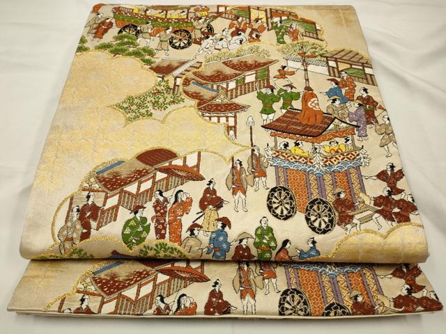 ■■■　サイズ　■■■ 長さ 416cm 幅 30cm程 ■■■　商品詳細　■■■ 【正絹】 詳細に関しましては、画像をご確認ください。 大変上質な逸品になります。 お安く出品致しますので、是非この機会にいかがでしょうか？ ■■■　注意事項...