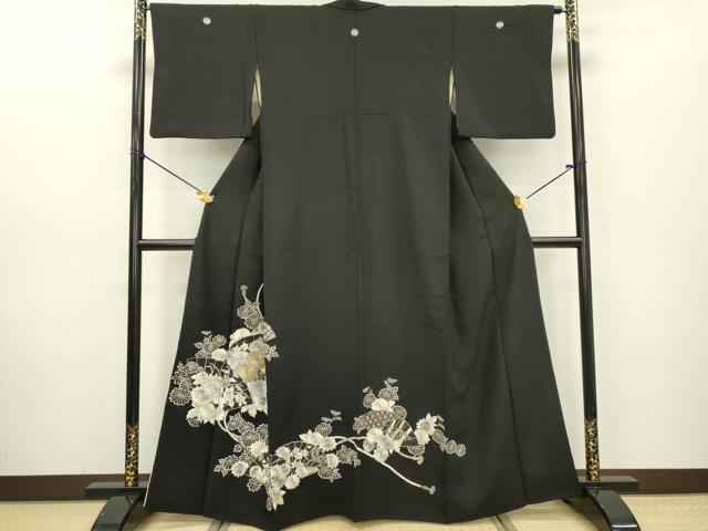 ■■■　サイズ　■■■ 身丈 161.5cm（肩から） 裄丈 64.5cm 袖丈 44cm　縫込み 3.5cm 袖幅 32cm 前幅 25cm 後幅 30cm 着物縫いこみ 内揚げ 1cm 裄 お袖側 約3cm　身頃側 約2cm ■■■　商...