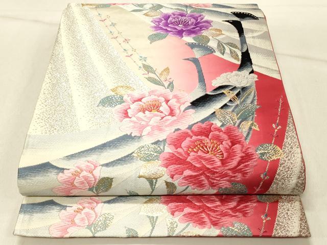 ■■■　サイズ　■■■ 長さ 424cm 幅 30.5cm程 ■■■　商品詳細　■■■ 【正絹】 詳細に関しましては、画像をご確認ください。 大変上質な逸品になります。 お安く出品致しますので、是非この機会にいかがでしょうか？ ■■■　注意...