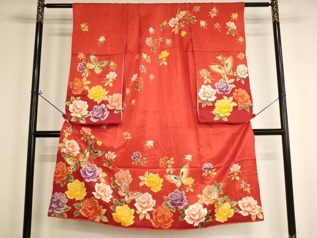 ■■■　サイズ　■■■ 【祝着】 身丈 130.5cm（肩から） 裄丈 49.5cm（肩上げ　3.5cm） 袖丈 74cm　縫込み 2cm 袖幅 32cm 前幅 18.5cm 後幅 26cm 着物縫いこみ 内揚げ 0cm （腰上げ　0cm）...
