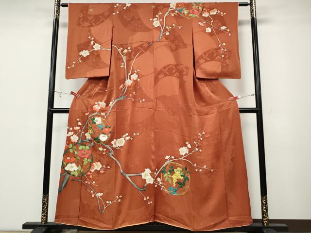 ■■■　サイズ　■■■ 身丈 155cm（肩から） 裄丈 60.5cm 袖丈 57cm　縫込み 0cm 袖幅 31.5cm 前幅 23cm 後幅 28.5cm 着物縫いこみ 内揚げ 1.5cm 裄 お袖側 約1cm　身頃側 約0cm ■■■...