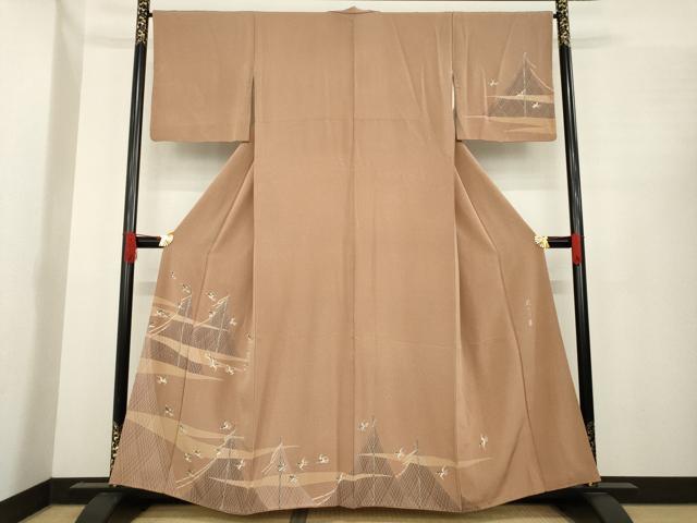 ■■■　サイズ　■■■ 身丈 157cm（肩から） 裄丈 66cm 袖丈 46cm　縫込み 7.5cm 袖幅 33cm 前幅 25cm 後幅 32cm 着物縫いこみ 内揚げ 8cm 裄 お袖側 約3cm　身頃側 約3cm ■■■　商品詳細　...