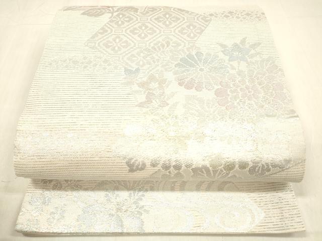 ■■■　サイズ　■■■ 長さ 438cm 幅 30.5cm程 ■■■　商品詳細　■■■ 【正絹・芯なし】 状態は締めてはおりますが 特に目立ったシミ汚れなどもなく大変良い状態です。 大変上質な逸品になります。 お安く出品致しますので、是非こ...
