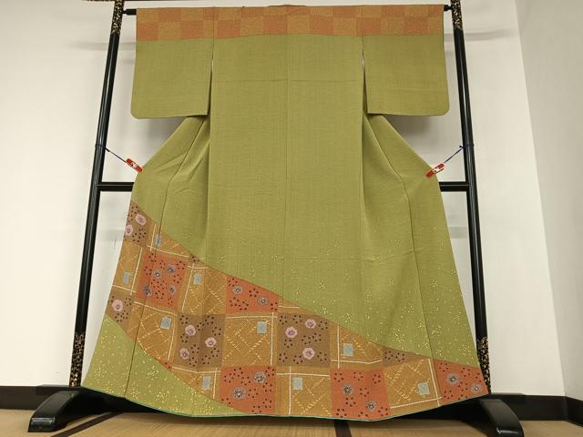 ■■■　サイズ　■■■ 身丈 160cm（肩から） 裄丈 62.5cm 袖丈 50.5cm　縫込み 4cm 袖幅 32cm 前幅 24.5cm 後幅 30cm 着物縫いこみ 内揚げ 1.5cm 裄 お袖側 約2cm　身頃側 約3cm ■■■...