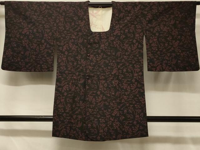■■■　サイズ　■■■ 身丈 87.5cm（肩から） 裄丈 63cm 袖丈 47cm　縫込み 4.5cm 袖幅 33cm 前幅 22cm 後幅 29cm 裄 お袖側 約2cm　身頃側 約4.5cm ■■■　商品詳細　■■■ 【毛55％・絹4...