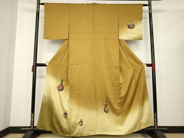 ■■■　サイズ　■■■ 身丈 158cm（肩から） 裄丈 61cm 袖丈 48cm　縫込み 6cm 袖幅 30.5cm 前幅 23cm 後幅 30cm 着物縫いこみ 内揚げ 7cm 裄 お袖側 約1cm　身頃側 約3cm ■■■　商品詳細　...