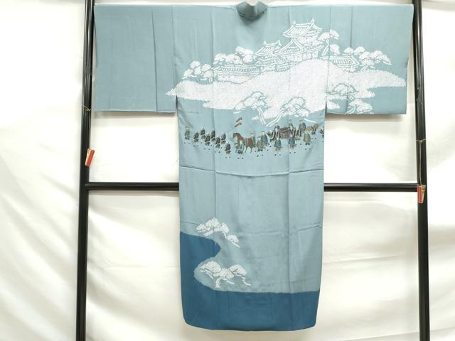 ■■■　サイズ　■■■ 身丈 133cm（肩から） 裄丈 70cm 袖丈 48cm　縫込み 5cm 袖幅 35cm 前幅 27cm 後幅 32cm 着物縫いこみ 内揚げ 0cm 裄 お袖側 約0cm　身頃側 約3cm ■■■　商品詳細　■■...
