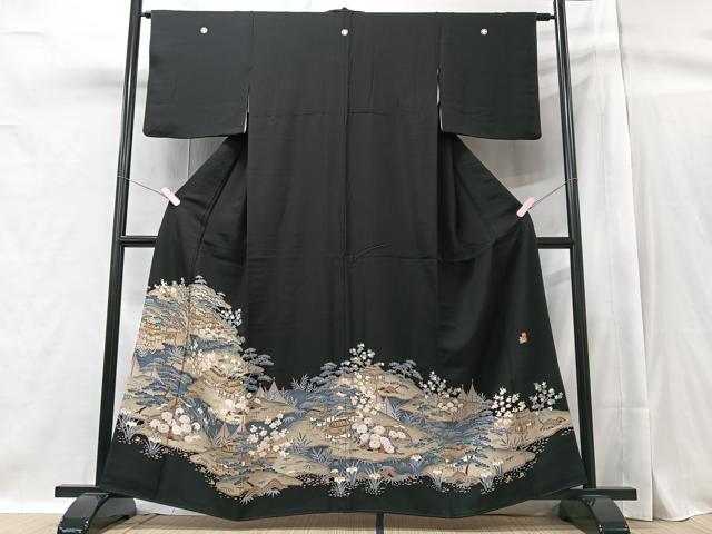 ■■■　サイズ　■■■ 身丈 160cm（肩から） 裄丈 63cm 袖丈 44cm　縫込み 4.5cm 袖幅 33cm 前幅 25cm 後幅 30.5cm 着物縫いこみ 内揚げ 1cm 裄 お袖側 約2cm　身頃側 約4.5cm ■■■　商...