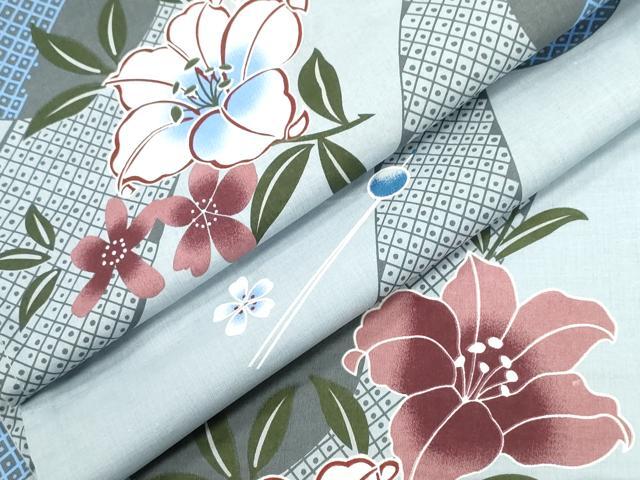 ■■■　サイズ　■■■ 身丈 162.5cm（肩から） 裄丈 66cm 袖丈 48cm　縫込み 1.5cm 袖幅 33.5cm 前幅 23.5cm 後幅 29.5cm 着物縫いこみ 内揚げ 0cm 裄 お袖側 約0cm　身頃側 約0cm ■...