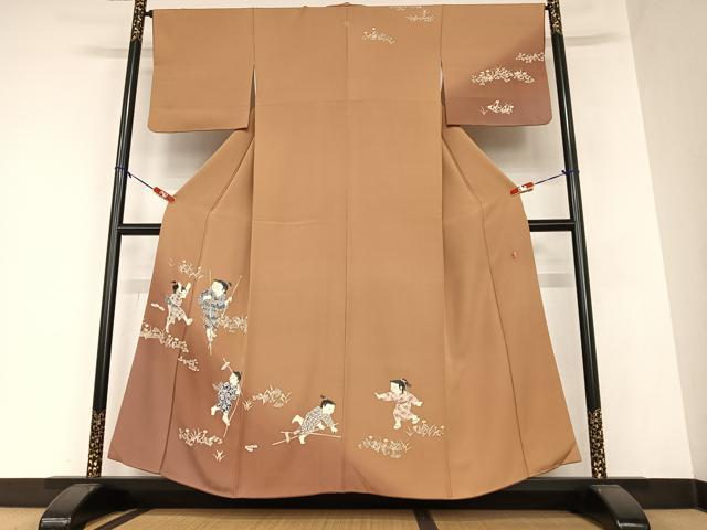 ■■■　サイズ　■■■ 身丈 155.5cm（肩から） 裄丈 65cm 袖丈 47cm　縫込み 6.5cm 袖幅 34cm 前幅 23.5cm 後幅 29.5cm 着物縫いこみ 内揚げ 7cm 裄 お袖側 約2cm　身頃側 約3cm ■■■...