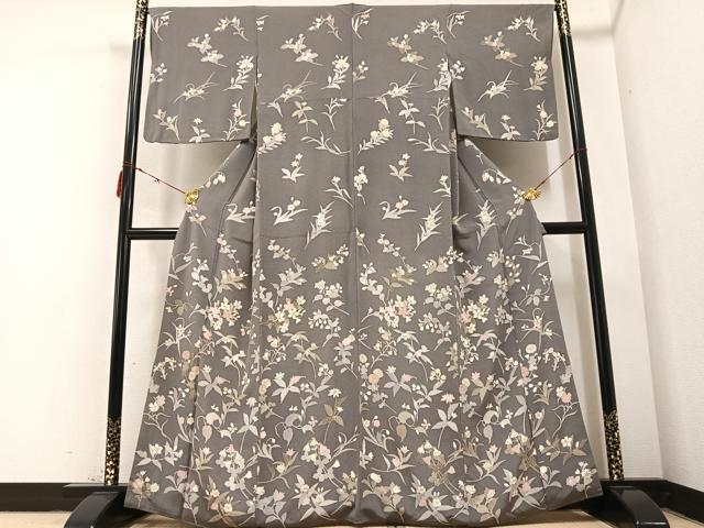 ■■■　サイズ　■■■ 身丈 162cm（肩から） 裄丈 66cm 袖丈 48cm　縫込み 0cm 袖幅 34cm 前幅 22cm 後幅 30cm 着物縫いこみ 内揚げ 1cm 裄 お袖側 約1cm　身頃側 約2cm ■■■　商品詳細　■■...