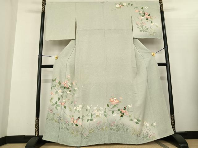 ■■■　サイズ　■■■ 身丈 162cm（肩から） 裄丈 68cm 袖丈 48cm　縫込み 4.5cm 袖幅 34cm 前幅 24cm 後幅 29cm 着物縫いこみ 内揚げ 3.5cm 裄 お袖側 約1cm　身頃側 約1.5cm ■■■　商...