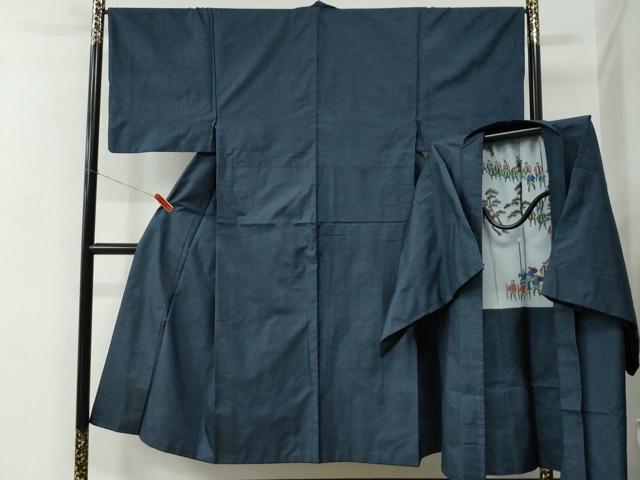 ■■■　サイズ　■■■ 【着物】 身丈 143cm（肩から） 裄丈 67cm 袖丈 48cm　縫込み 4cm 袖幅 34cm 前幅 28cm 後幅 31cm 着物縫いこみ 内揚げ 5cm 裄 お袖側 約2cm　身頃側 約1cm 【羽織】 身...