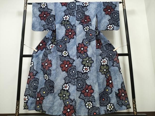 ■■■　サイズ　■■■ 身丈 155cm（肩から） 裄丈 65.5cm 袖丈 45cm　縫込み 4.5cm 袖幅 34cm 前幅 24cm 後幅 30cm 着物縫いこみ 内揚げ 0cm 裄 お袖側 約2cm　身頃側 約2cm ■■■　商品詳...