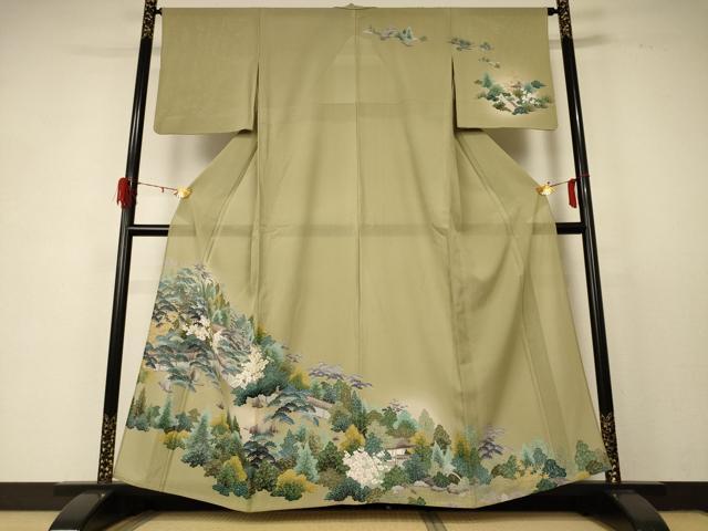 ■■■　サイズ　■■■ 身丈 159.5cm（肩から） 裄丈 64.5cm 袖丈 46.5cm　縫込み 5.5cm 袖幅 32.5cm 前幅 25.5cm 後幅 31cm 着物縫いこみ 内揚げ 4.5cm 裄 お袖側 約2.5cm　身頃側 ...