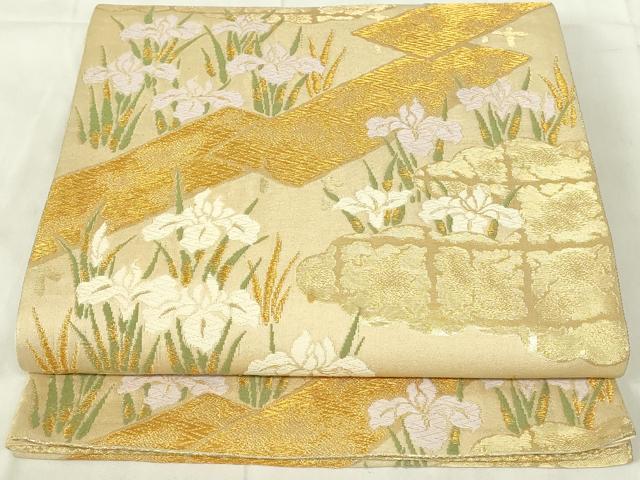 ■■■　サイズ　■■■ 長さ 412cm 幅 31cm程 ■■■　商品詳細　■■■ 【正絹・芯なし】 詳細に関しましては、画像をご確認ください。 大変上質な逸品になります。 お安く出品致しますので、是非この機会にいかがでしょうか？ ■■■　...