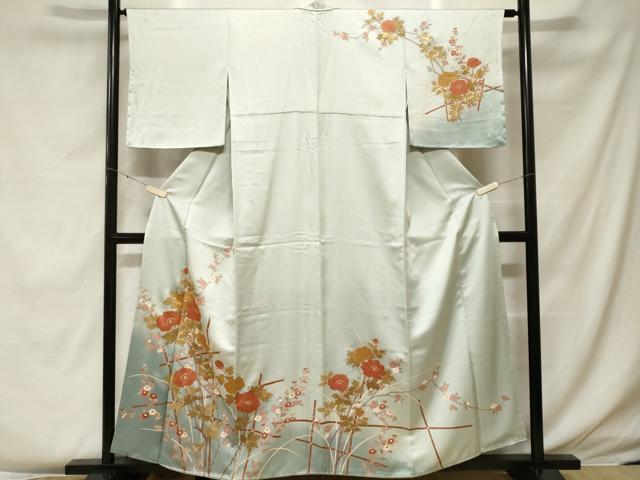 ■■■　サイズ　■■■ 身丈 157cm（肩から） 裄丈 64cm 袖丈 48cm　縫込み 5cm 袖幅 34cm 前幅 24cm 後幅 30cm 着物縫いこみ 内揚げ 8cm 裄 お袖側 約2cm　身頃側 約4cm ■■■　商品詳細　■■...