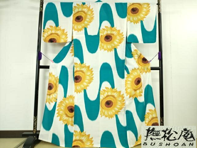 ■■■　サイズ　■■■ 身丈 164.5cm（肩から） 裄丈 68.5cm 袖丈 48.5cm　縫込み 2cm 袖幅 34.5cm 前幅 24cm 後幅 29.5cm 着物縫いこみ 内揚げ 0cm 裄 お袖側 約 2cm　身頃側 約 1.5...
