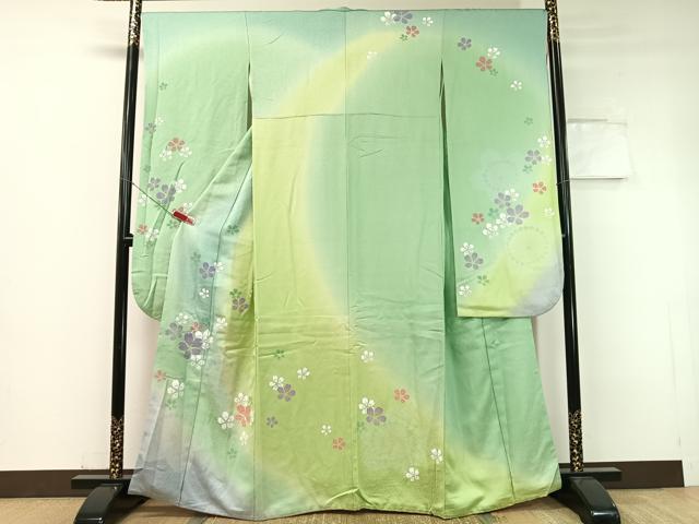 ■■■　サイズ　■■■ 身丈 163cm（肩から） 裄丈 67cm 袖丈 105cm　縫込み 6cm 袖幅 34.5cm 前幅 23.5cm 後幅 30cm 着物縫いこみ 内揚げ 7cm 裄 お袖側 約2.5cm　身頃側 約3cm ■■■　...