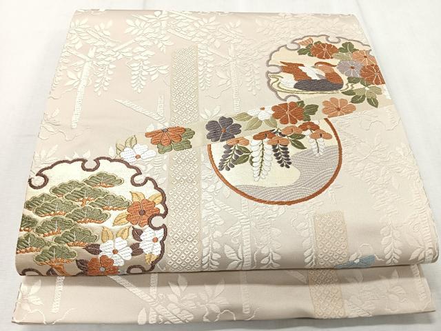 ■■■　サイズ　■■■ 長さ 464cm 幅 30.5cm程 ■■■　商品詳細　■■■ 【正絹】 詳細に関しましては、画像をご確認ください。 大変上質な逸品になります。 お安く出品致しますので、是非この機会にいかがでしょうか？ ■■■　注意...