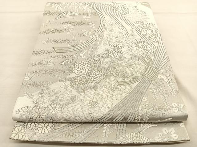 ■■■　サイズ　■■■ 長さ 420cm 幅 30.5cm程 ■■■　商品詳細　■■■ 【正絹】 詳細に関しましては、画像をご確認ください。 大変上質な逸品になります。 お安く出品致しますので、是非この機会にいかがでしょうか？ ※汚れ等に関...