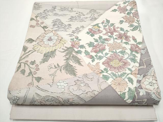 ■■■　サイズ　■■■ 長さ 450cm 幅 30.5cm程 ■■■　商品詳細　■■■ 【正絹・芯なし】 状態は接写画像のように 前柄に折れ山の糸よれがございますが その他特に目立ったシミ汚れなどもなく大変良い状態です。 大変上質な逸品にな...
