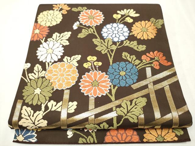 ■■■　サイズ　■■■ 長さ 432cm 幅 31.5cm程 ■■■　商品詳細　■■■ 【正絹・関西仕立て】 状態は締めてはおりますが 特に目立ったシミ汚れなどもなく大変良い状態です。 大変上質な逸品になります。 お安く出品致しますので、是...