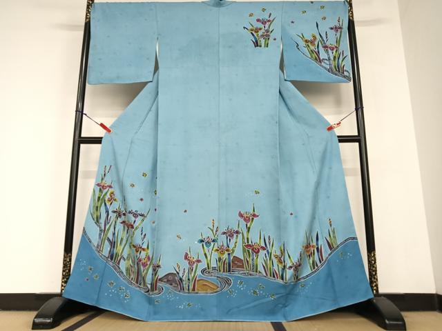 ■■■　サイズ　■■■ 身丈 162.5cm（肩から） 裄丈 66.5cm 袖丈 49cm　縫込み 6cm 袖幅 35cm 前幅 24cm 後幅 31cm 着物縫いこみ 内揚げ 3.5cm 裄 お袖側 約1cm　身頃側 約2cm ■■■　商...