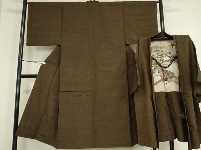 ■■■　サイズ　■■■ 【着物】 身丈 142cm（肩から） 裄丈 66.5cm 袖丈 49cm　縫込み 3cm 袖幅 34cm 前幅 28cm 後幅 32cm 着物縫いこみ 内揚げ 6cm 裄 お袖側 約0cm　身頃側 約0cm 【羽織】...