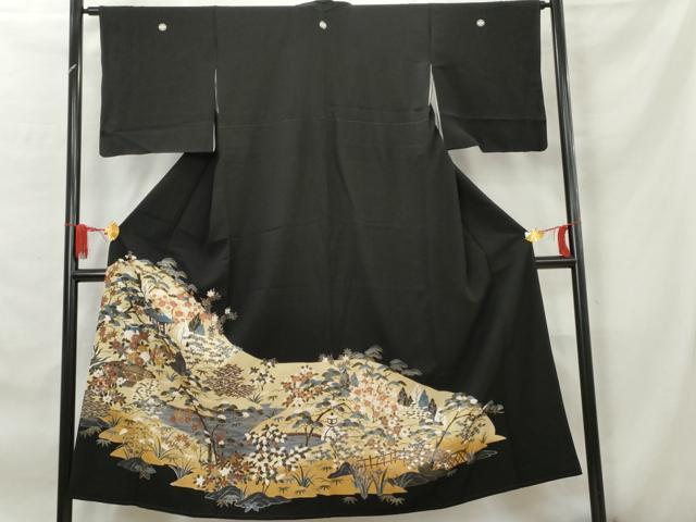 ■■■　サイズ　■■■ 身丈 146.5cm（肩から） 裄丈 64cm 袖丈 45.5cm　縫込み 6cm 袖幅 33cm 前幅 23cm 後幅 30cm 着物縫いこみ 内揚げ 6.5cm 裄 お袖側 約1.5cm　身頃側 約3cm ■■■...
