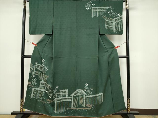 ■■■　サイズ　■■■ 身丈 157cm（肩から） 裄丈 66cm 袖丈 48cm　縫込み 6cm 袖幅 32cm 前幅 23cm 後幅 30cm 着物縫いこみ 内揚げ 5cm 裄 お袖側 約3.5cm　身頃側 約2.5cm ■■■　商品詳...