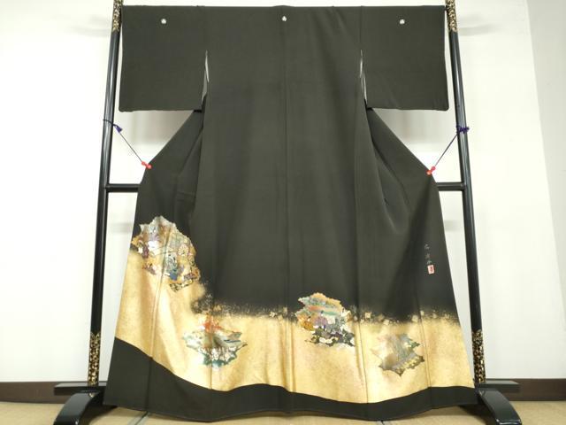 ■■■　サイズ　■■■ 身丈 164cm（肩から） 裄丈 69cm 袖丈 48cm　縫込み 5cm 袖幅 35cm 前幅 24.5cm 後幅 30.5cm 着物縫いこみ 内揚げ 0cm 裄 お袖側 約2cm　身頃側 約0cm ■■■　商品詳...