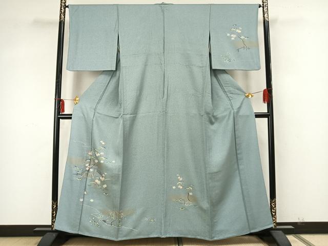 ■■■　サイズ　■■■ 身丈 158cm（肩から） 裄丈 66cm 袖丈 48cm　縫込み 6.5cm 袖幅 33cm 前幅 26cm 後幅 31cm 着物縫いこみ 内揚げ 6cm 裄 お袖側 約2cm　身頃側 約1cm ■■■　商品詳細　...
