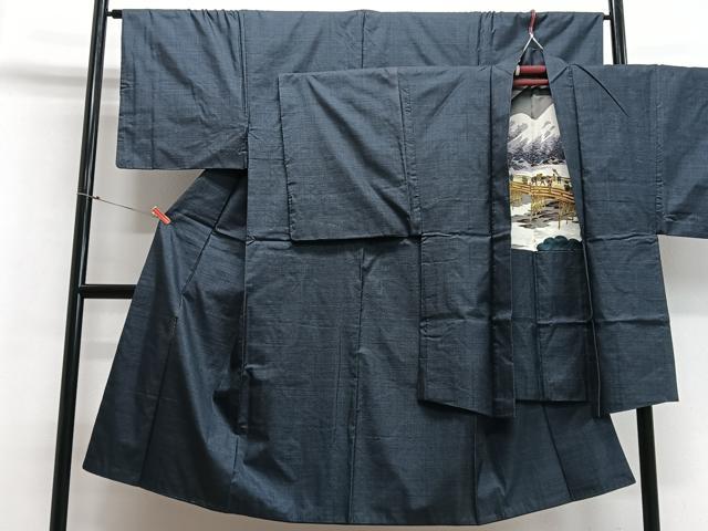 ■■■　サイズ　■■■ 【着物】 身丈 133cm（肩から） 裄丈 65cm 袖丈 46cm　縫込み 0cm 袖幅 34cm 前幅 24.5cm 後幅 29.5cm 着物縫いこみ 内揚げ 6cm 裄 お袖側 約1cm　身頃側 約2.5cm ...