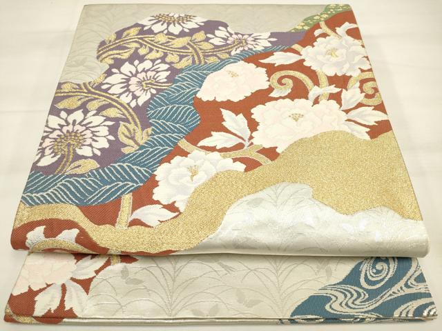 ■■■　サイズ　■■■ 長さ 420cm 幅 30.5cm程 ■■■　商品詳細　■■■ 【正絹】 詳細に関しましては、画像をご確認ください。 大変上質な逸品になります。 お安く出品致しますので、是非この機会にいかがでしょうか？ ※汚れ等に関...
