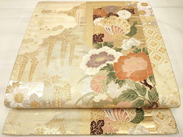 ■■■　サイズ　■■■ 長さ 432cm 幅 31cm程 ■■■　商品詳細　■■■ 【正絹・芯なし】 詳細に関しましては、画像をご確認ください。 大変上質な逸品になります。 お安く出品致しますので、是非この機会にいかがでしょうか？ ※汚れ等...