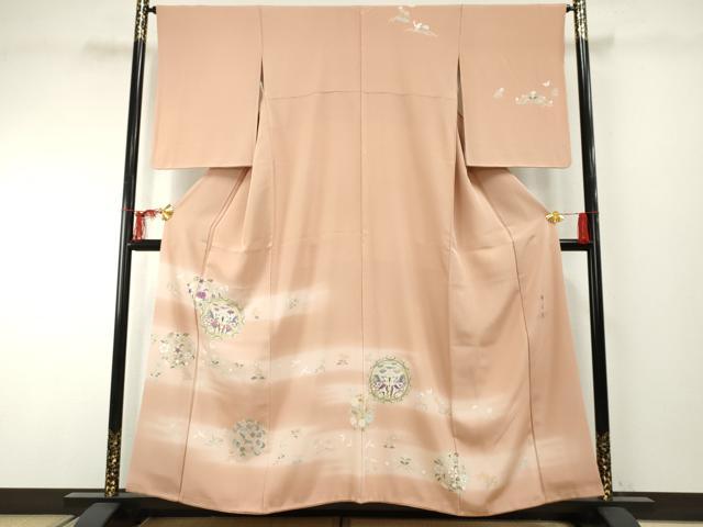 ■■■　サイズ　■■■ 身丈 156cm（肩から） 裄丈 65.5cm 袖丈 56cm　縫込み 5.5cm 袖幅 33cm 前幅 24.5cm 後幅 30.5cm 着物縫いこみ 内揚げ 7.5cm 裄 お袖側 約2cm　身頃側 約3.5cm...