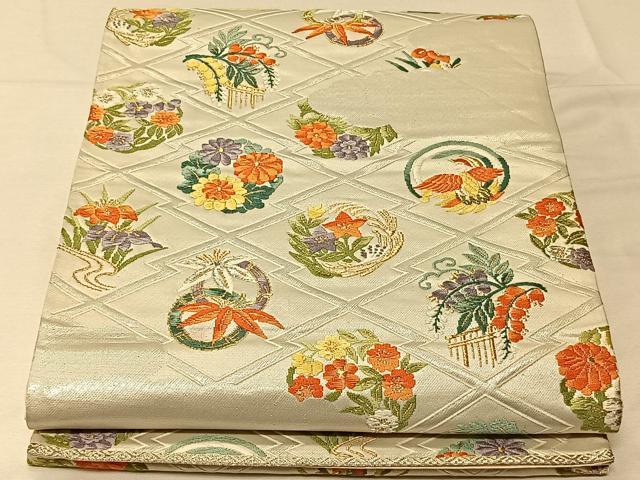 ■■■　サイズ　■■■ 長さ 422cm 幅 30.5cm程 ■■■　商品詳細　■■■ 【正絹・関西仕立て】 詳細に関しましては、画像をご確認ください。 大変上質な逸品になります。 お安く出品致しますので、是非この機会にいかがでしょうか？ ...