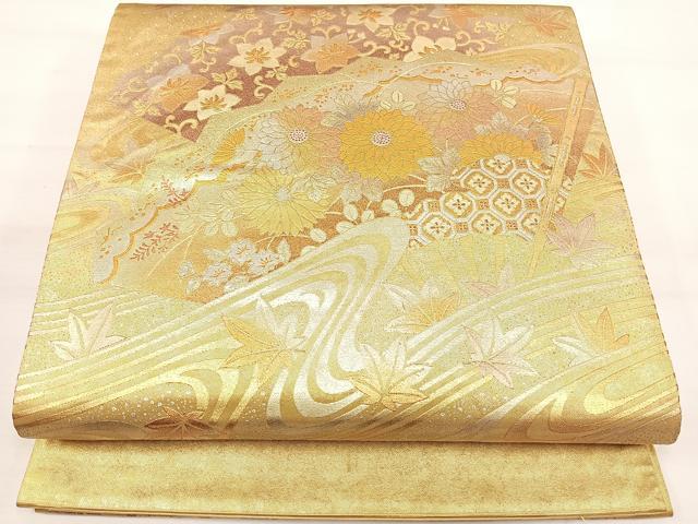 ■■■　サイズ　■■■ 長さ 436cm 幅 30.5cm程 ■■■　商品詳細　■■■ 【正絹】 詳細に関しましては、画像をご確認ください。 大変上質な逸品になります。 お安く出品致しますので、是非この機会にいかがでしょうか？ ※汚れ等に関...