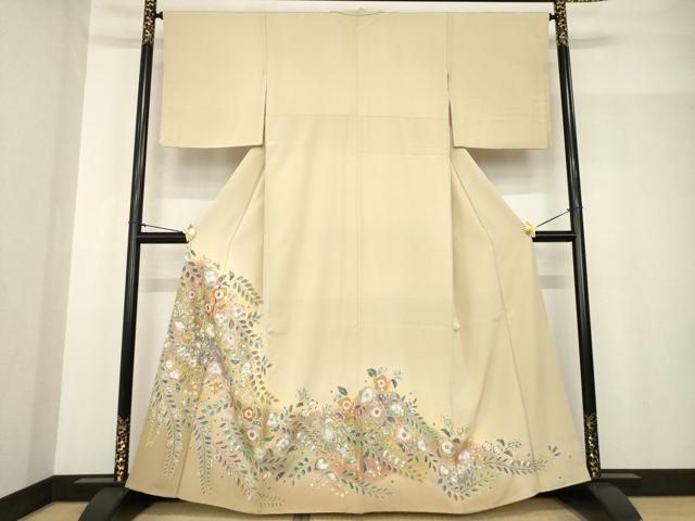 ■■■　サイズ　■■■ 身丈 162cm（肩から） 裄丈 65cm 袖丈 49cm　縫込み 7cm 袖幅 34cm 前幅 24cm 後幅 30cm 着物縫いこみ 内揚げ 10.5cm 裄 お袖側 約2cm　身頃側 約4cm ■■■　商品詳細...
